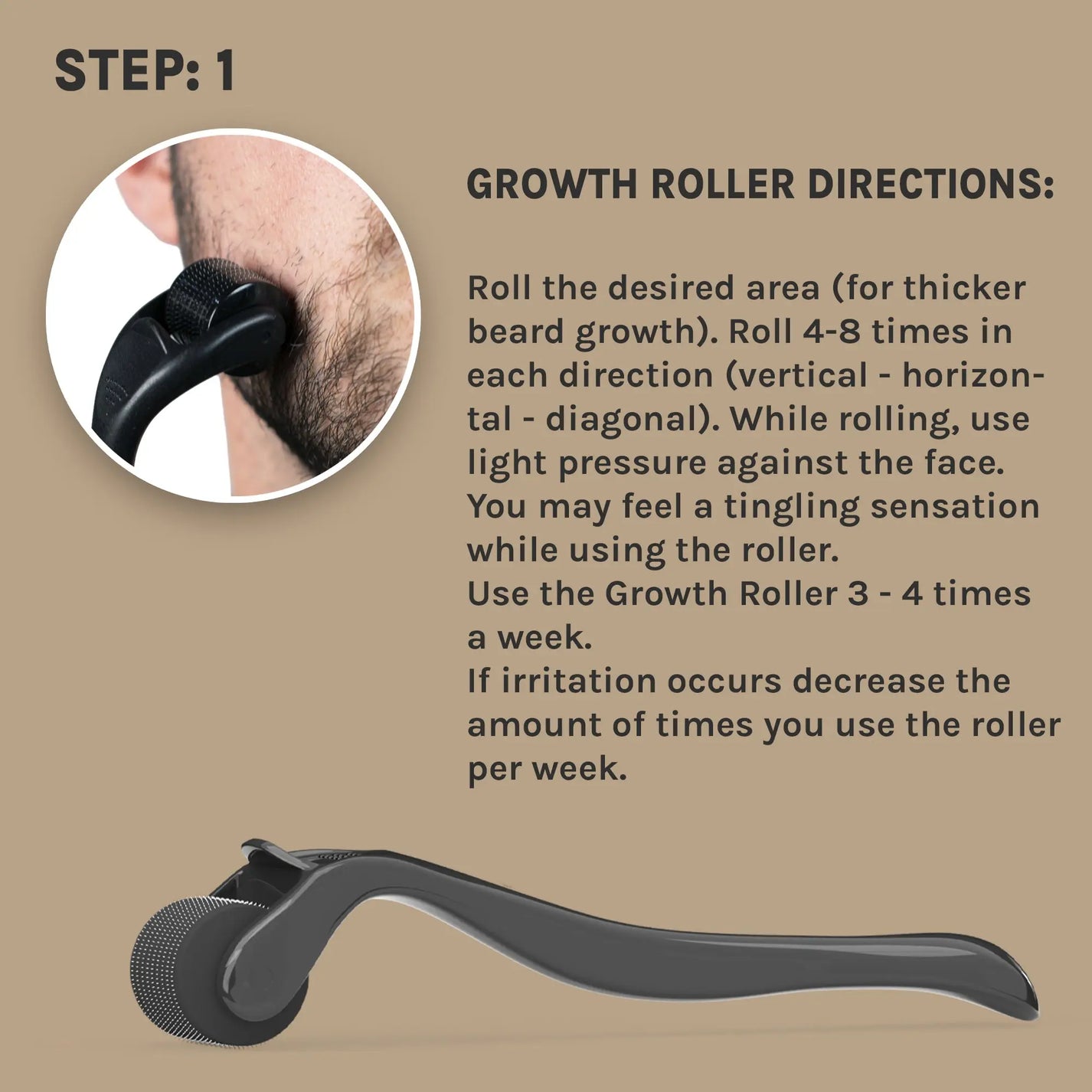 Beard Roller | Micro-Needle Dermaroller for Beard - Free Shipping ...